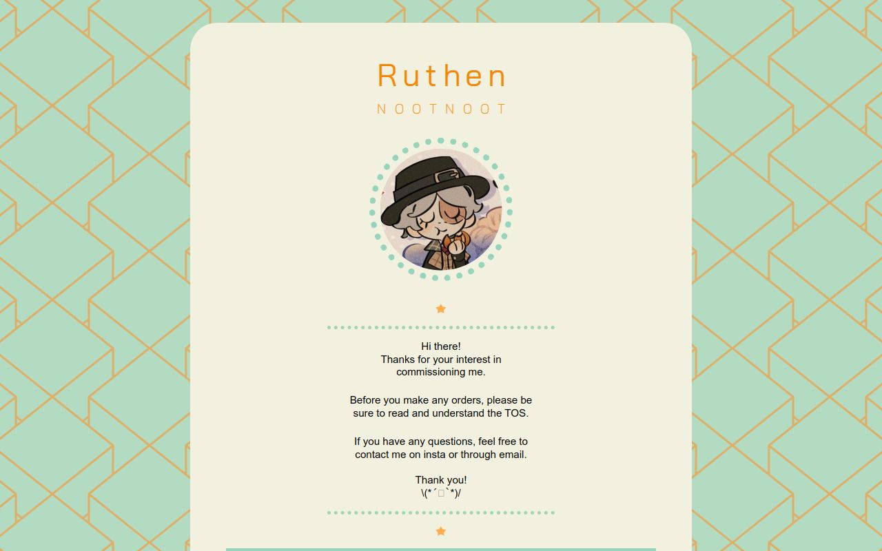 Ruthen's Commissions